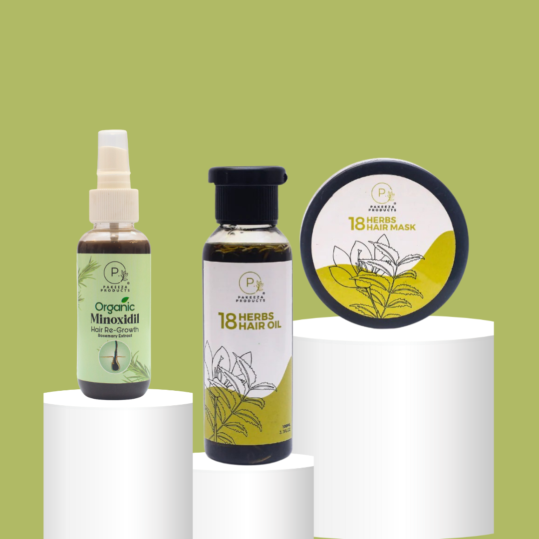 Organic Hair Care Combos | 18 Herbs Hair Kits – Pakeeza Products ...